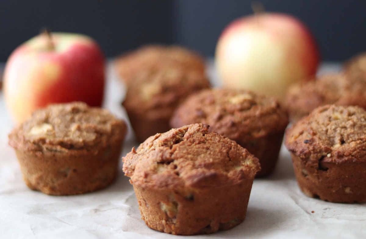 Muffins pomme cannelle (sans gluten, vegan, AIP) | Go Healthy With Bea