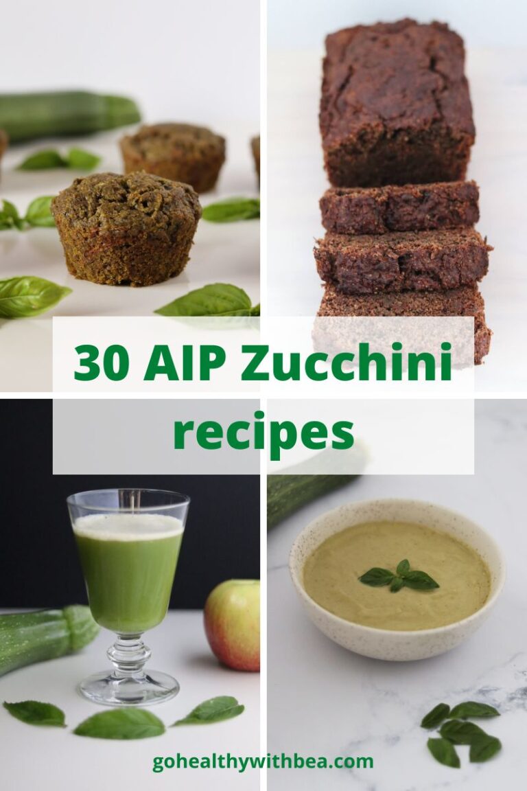 AIP Zucchini Recipes - Go Healthy With Bea