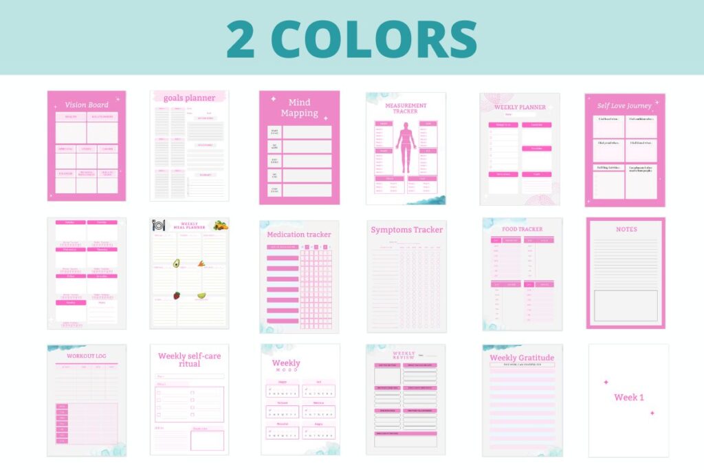 Printable Health Journal Template - Go Healthy With Bea