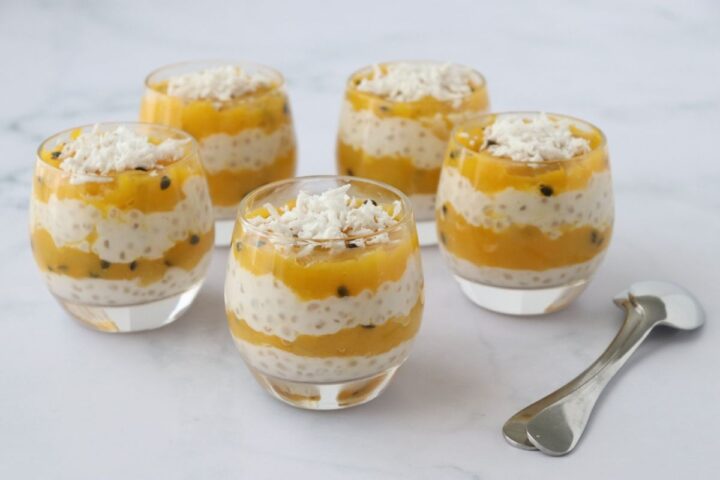 Coconut Mango Sago Tapioca Pudding - Go Healthy With Bea